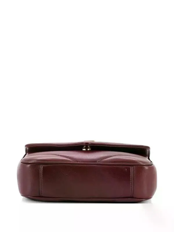 Saint Laurent Loulou Matelassé Chevron Leather Mini Shoulder Bag - Red