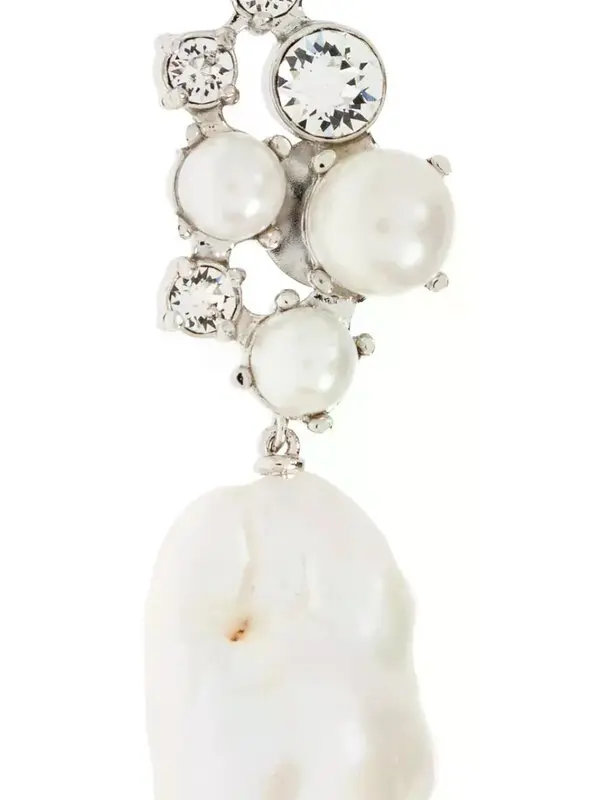 Givenchy Pearl And Crystal Embellished Earrings