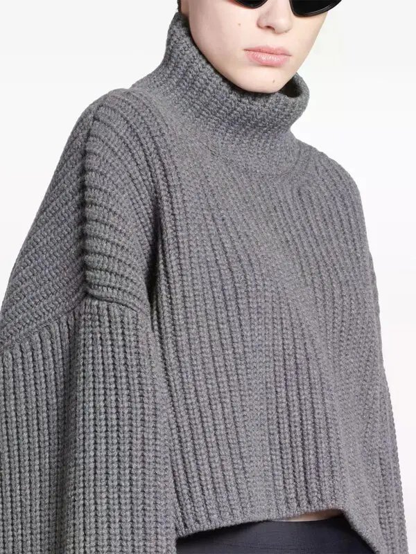 Balenciaga High-neck Virgin Wool Jumper
