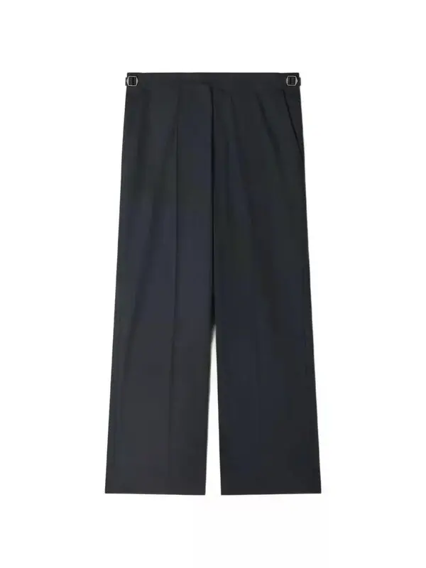 Sandro Wide-leg Wool Trousers With Buckles