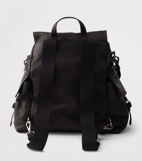 Prada Leather Explore Backpack - Black
