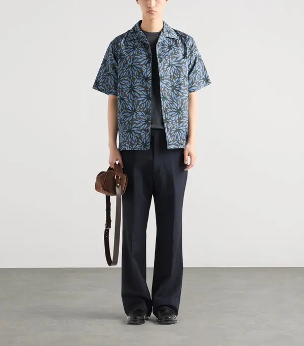 Prada Cotton-silk Bowling Shirt