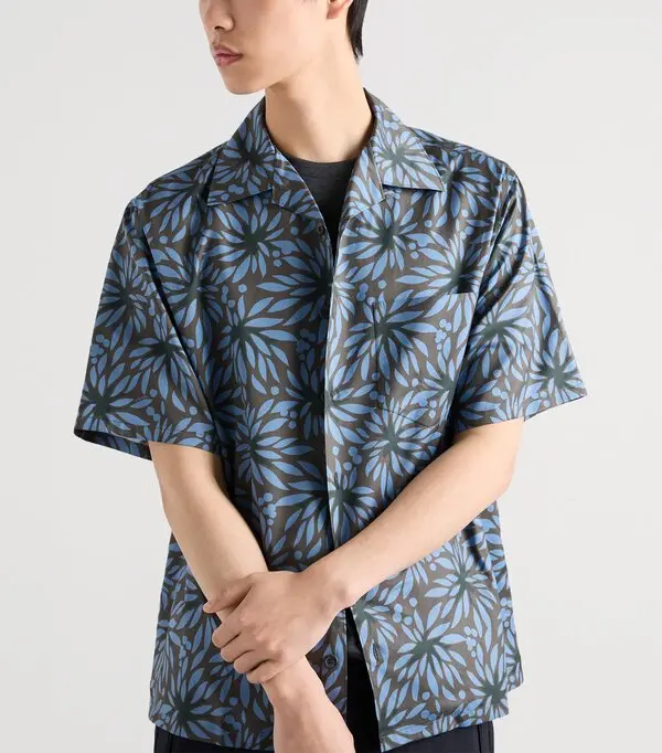 Prada Cotton-silk Bowling Shirt