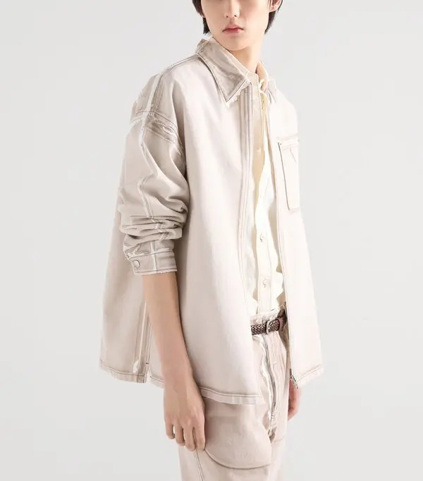 Prada Denim Printed Shirt