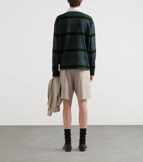 Prada Cotton Oversized Polo Shirt - Green