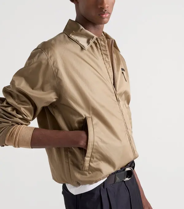 Prada Re-nylon Blouson Jacket - Neutral