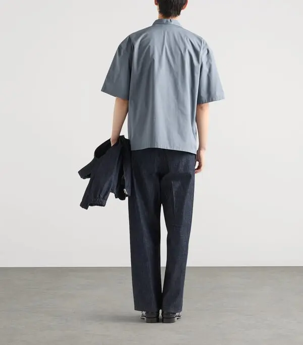 Prada Technical-cotton-blend Shirt - Grey
