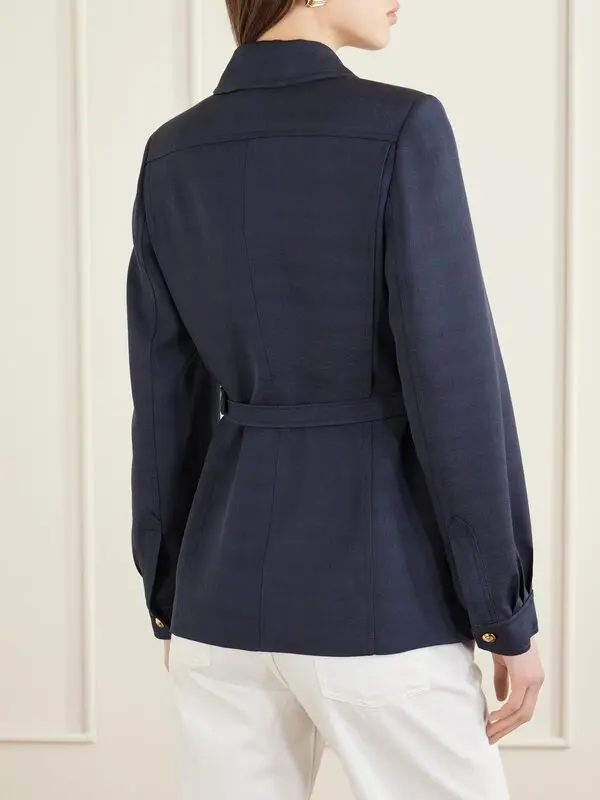 BLAZÉ MILANO Genesis Paint Belted Woven Jacket
