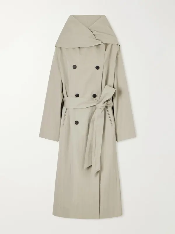 KALLMEYER Dorothy Belted Cotton-blend Trench Coat