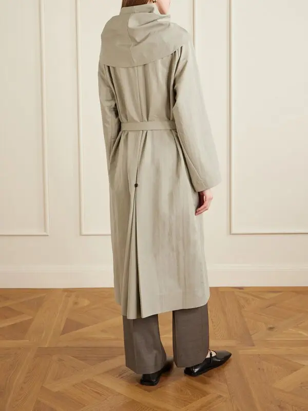 KALLMEYER Dorothy Belted Cotton-blend Trench Coat