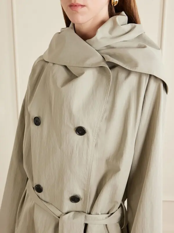 KALLMEYER Dorothy Belted Cotton-blend Trench Coat