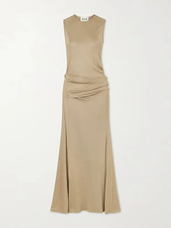 Tove Lelani Jersey Maxi Dress - Metallic