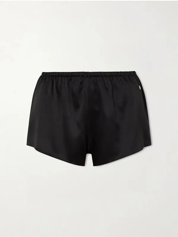 Eterne Lane Silk-blend Satin Shorts