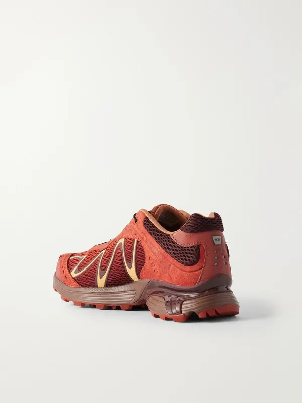 SALOMON Xt-whisper Tpu And Suede-trimmed Mesh Sneakers - Red