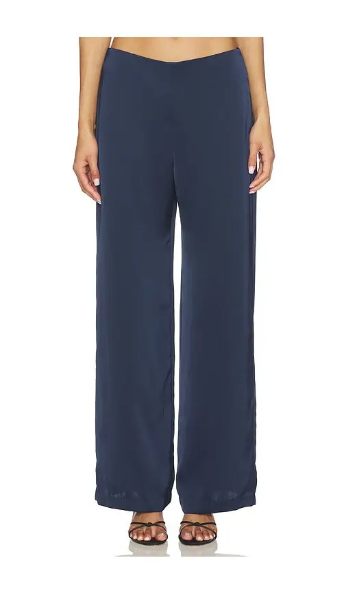Amanda Uprichard Linda Wide Leg Trousers - Black