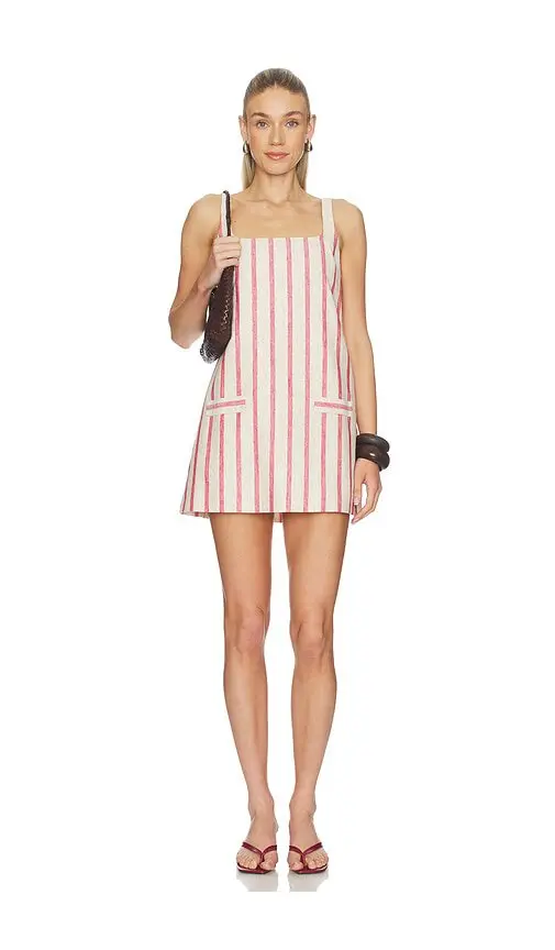Amanda Uprichard Linen Blend Mini Dress