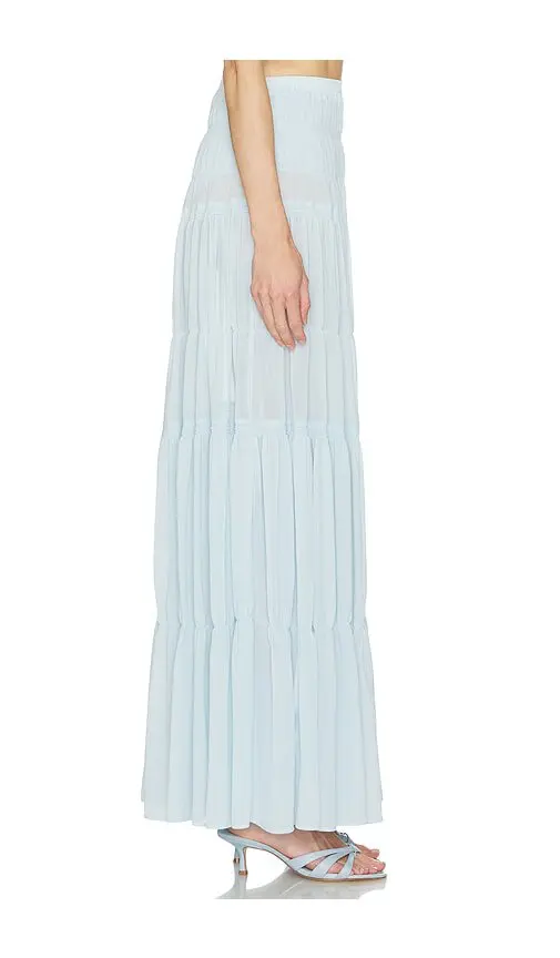 CAMILA COELHO Yara Maxi Skirt - Blue