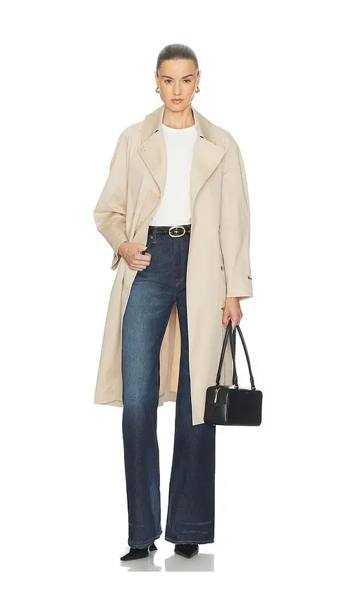 Lacoste Oversized Trench Coat With Belt