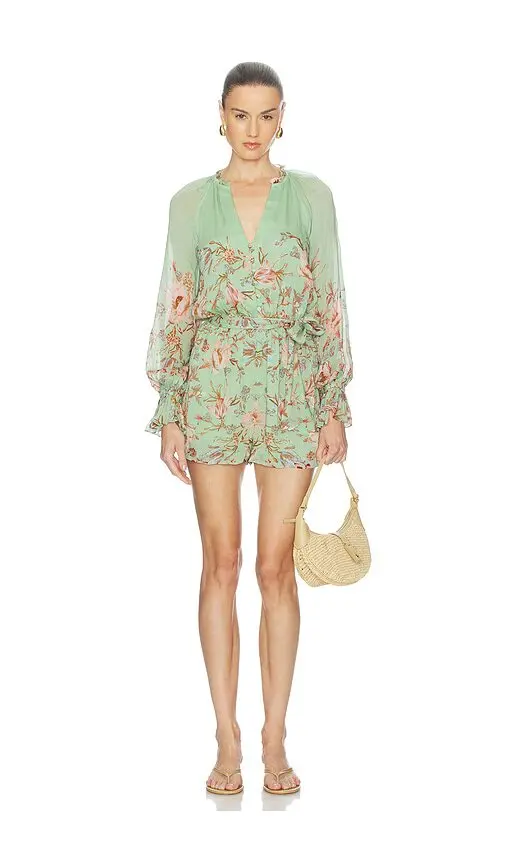 Hemant & Nandita Romper With Tie Belt In . Also - Mint