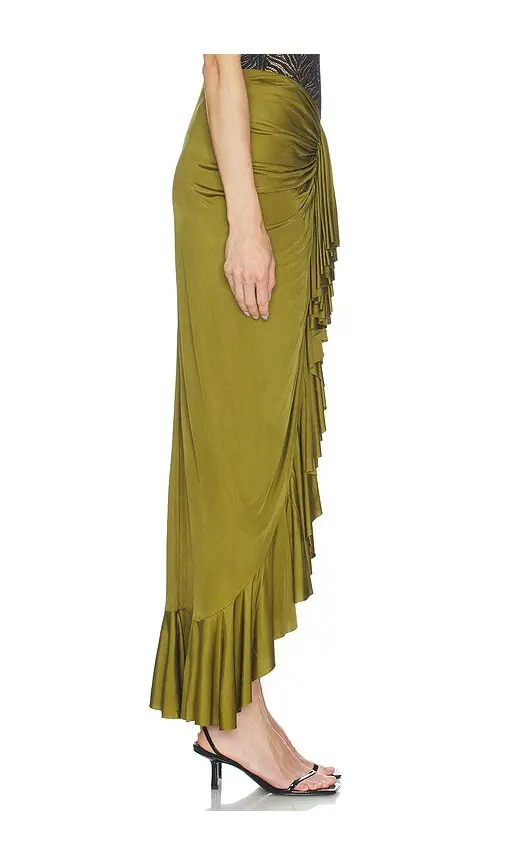 Atlein Ruffle Maxi Skirt