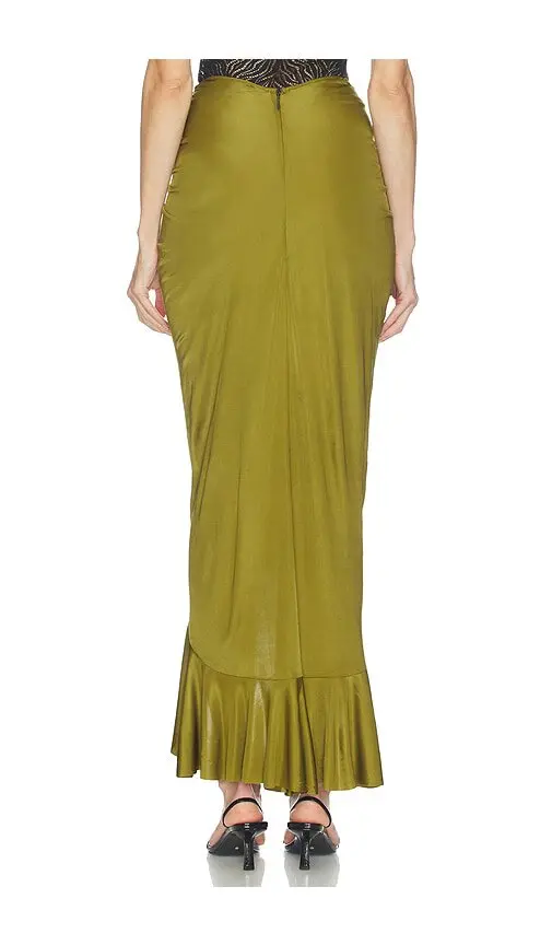 Atlein Ruffle Maxi Skirt