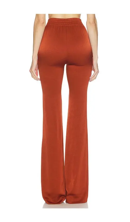 Atlein High Waist Bootcut Trousers - Rust