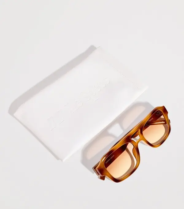 Le Specs Subzero Aviator Sunglasses - Brown