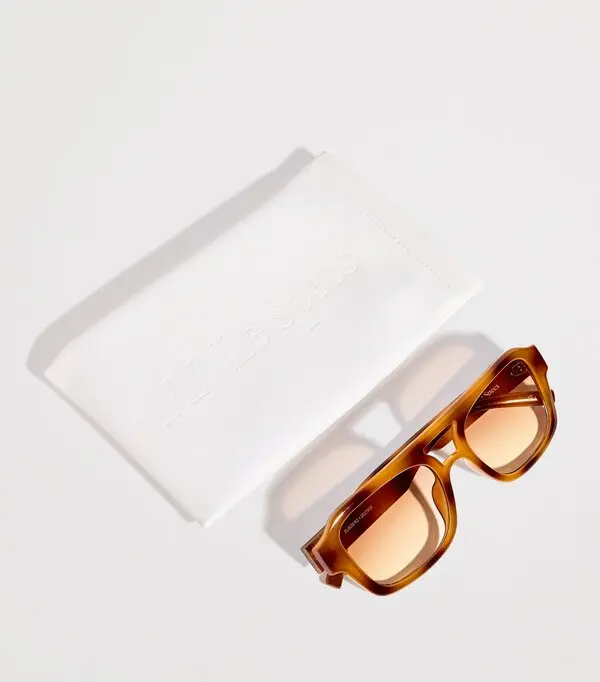 Le Specs Subzero Aviator Sunglasses - Brown