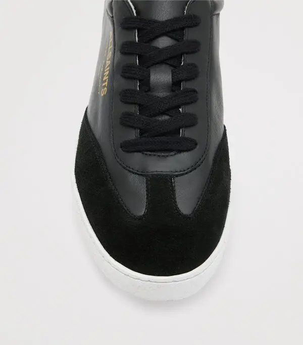 ALLSAINTS Thelma Leather And Suede Sneakers - Black