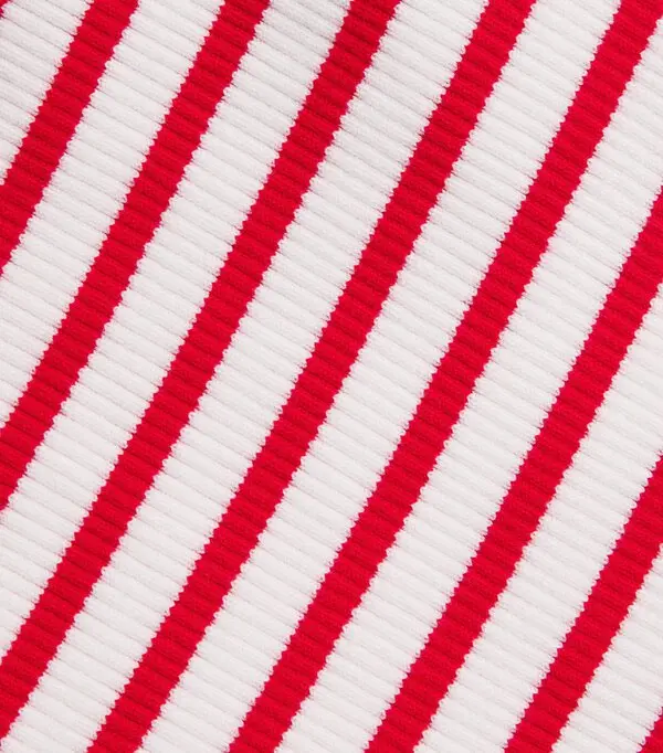 Maje Striped Rib-knit Boatneck Top