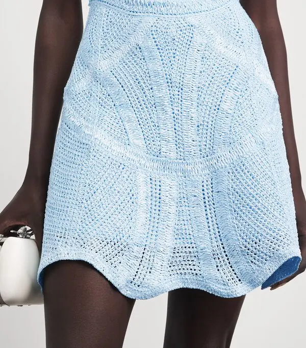 Maje Crochet Mini Dress