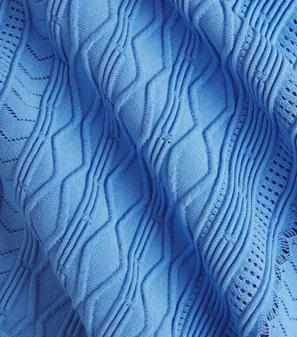 Maje Pointelle-knit Midi Dress