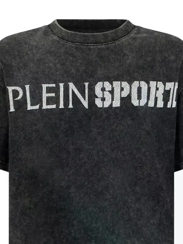 PLEIN SPORT Washed Round-neck T-shirt
