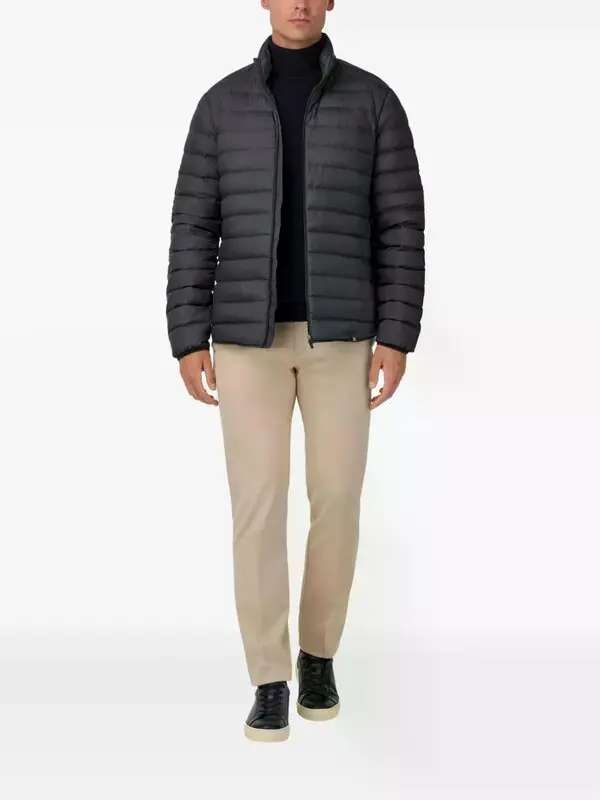 Boggi Milano Feather Padded Bomber Jacket - Blue