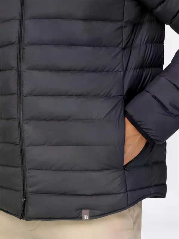 Boggi Milano Feather Padded Bomber Jacket - Blue