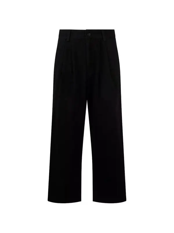 AGOLDE Pleated Wide-leg Cropped Trousers