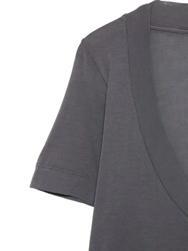 DANIELE FIESOLI V-neck Short-sleeve T-shirt - Grey