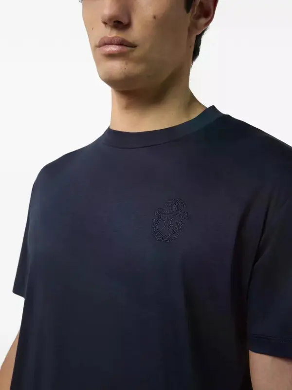 BILLIONAIRE Round-neck Logo-embroidered T-shirt