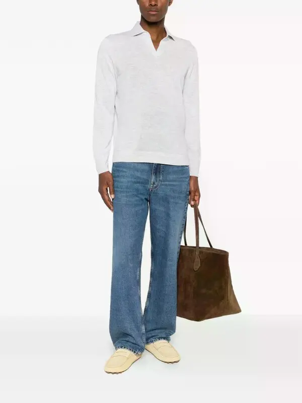 ARTE ANTWERP Notched Collar Sweater