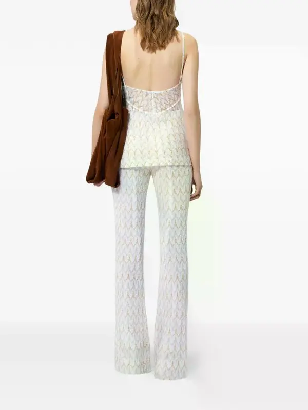 Missoni Zigzag Pattern Sleeveless V-neck Top