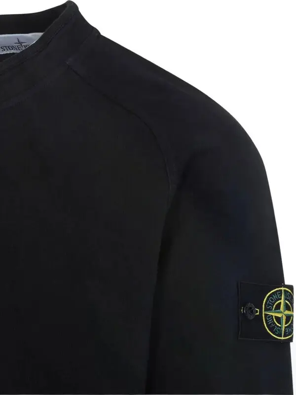 Stone Island Crew-neck Sweatshirt With Logo Patch