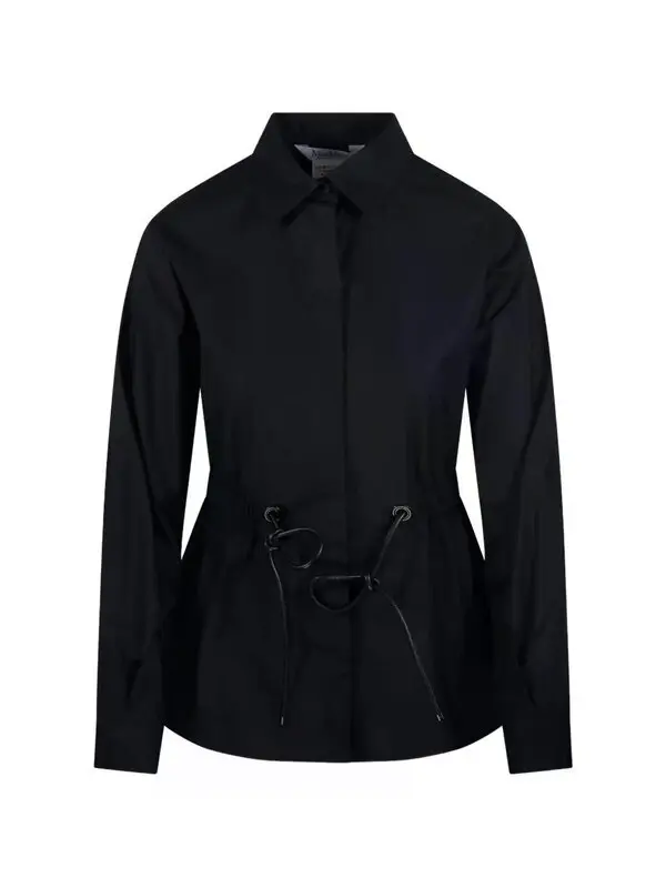 Max Mara Drawstring Waist Shirt - Black