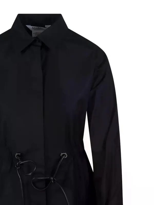 Max Mara Drawstring Waist Shirt - Black