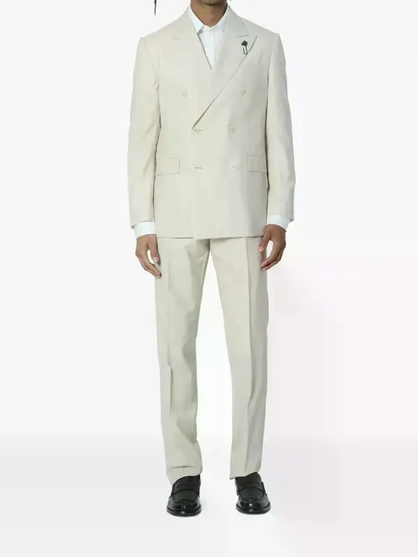 LARDINI Double-breasted Pin Suit