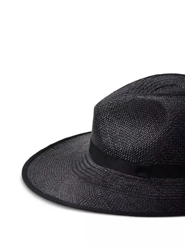 Max Mara Panama Hat With Ribbon Detail