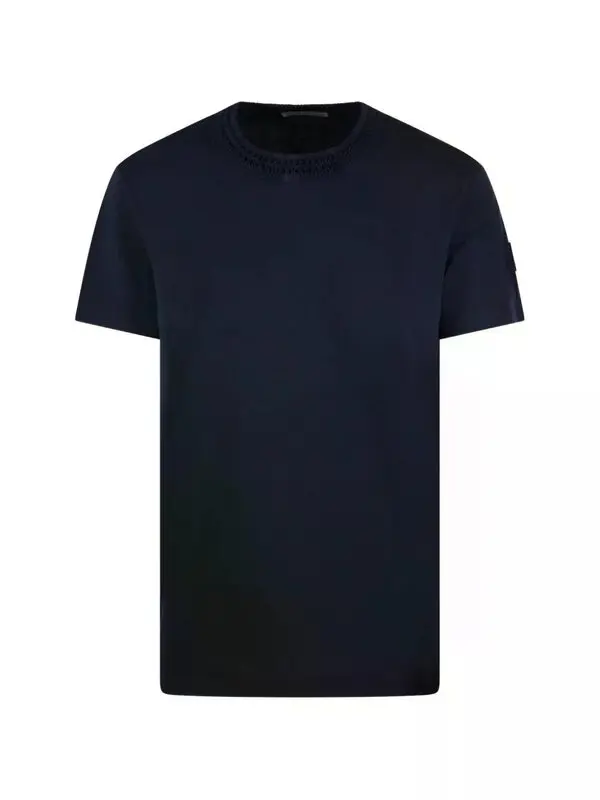 Moncler Knitted Trim Crewneck T-shirt