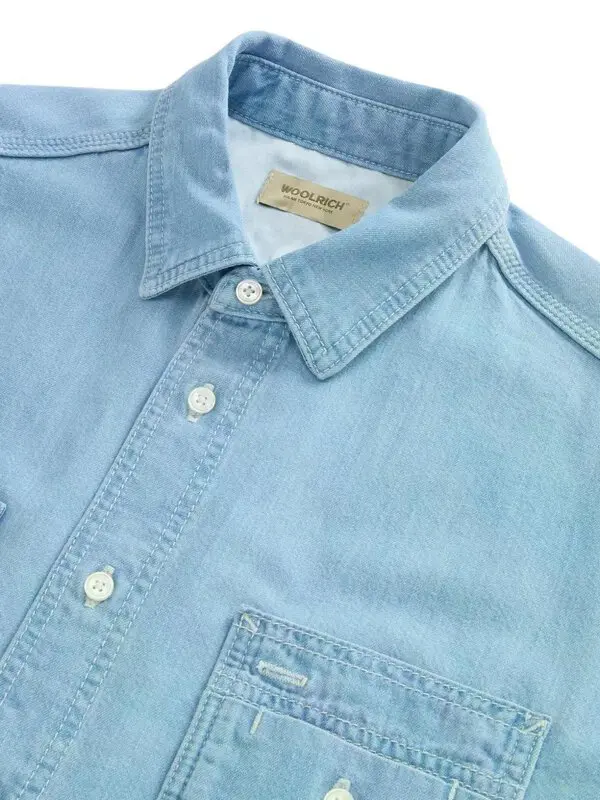 Woolrich Chest-pockets Denim Shirt - Blue