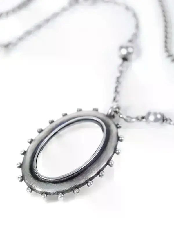 ANN DEMEULEMEESTER Wad Beaded Necklace - Silver