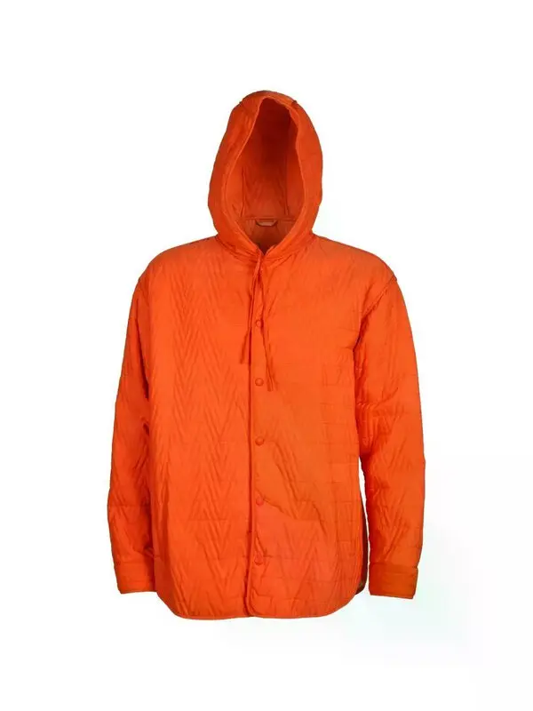 Valentino Garavani Quilted Hooded Jacket - Orange