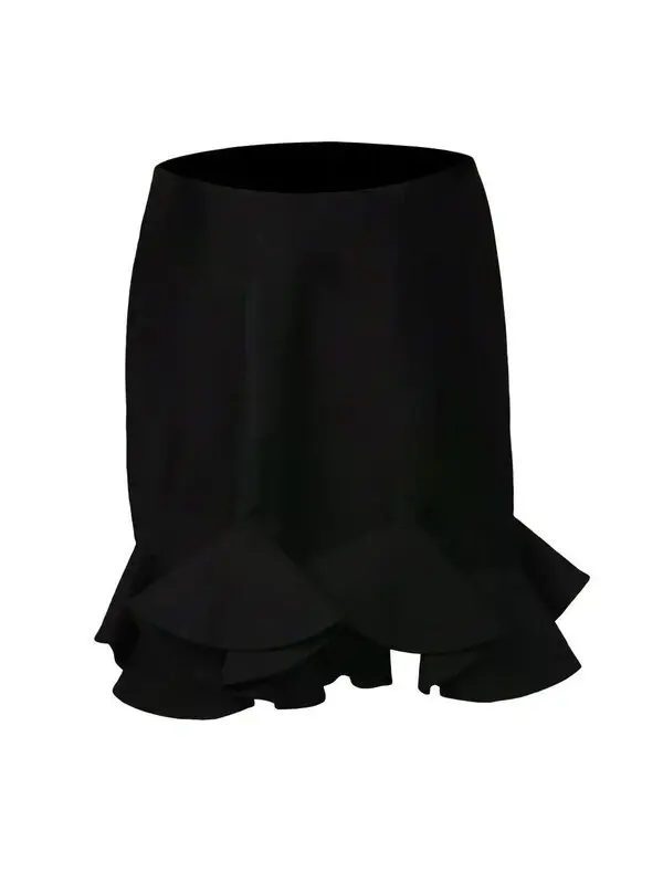 Valentino Garavani Ruffled Skirt - Black